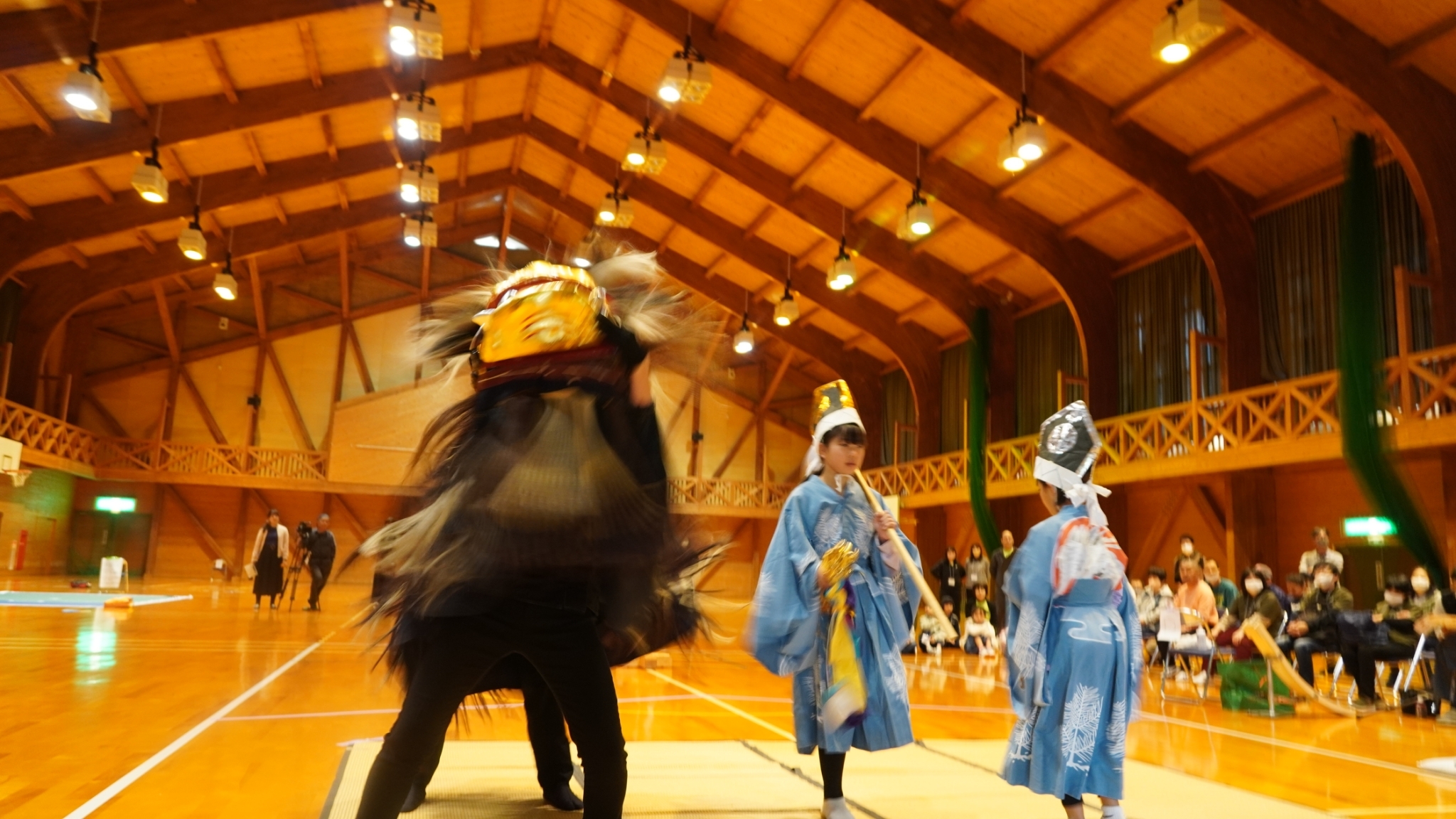 R05.11.11 「森のパラスポーツフェス」令和5年11月11日出演 | 宇原獅子舞保存会